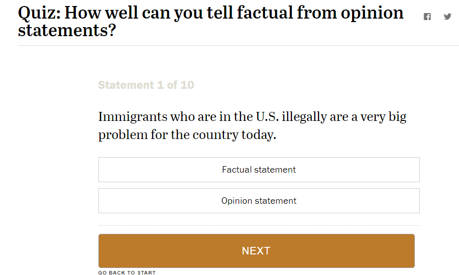 How well can you tell factual from opinion statements? – The digital ...